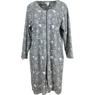 Elegant Emily Women's Plus Size Snap-Front Duster Robe With Pockets - Mod Florals - 1X - Walmart.com