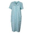 Elegant Emily Women's Cotton Housecoats, Long Snap-Front Duster Robe ...