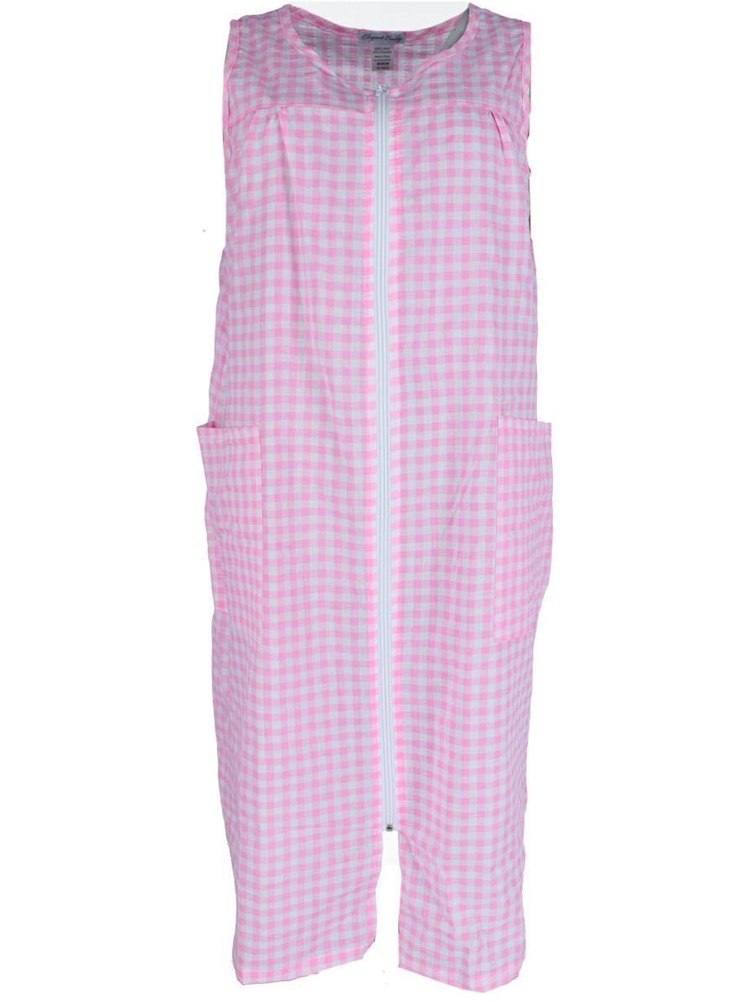 Elegant Emily Woven Gingham Sleeveless Duster (Women) - Walmart.com