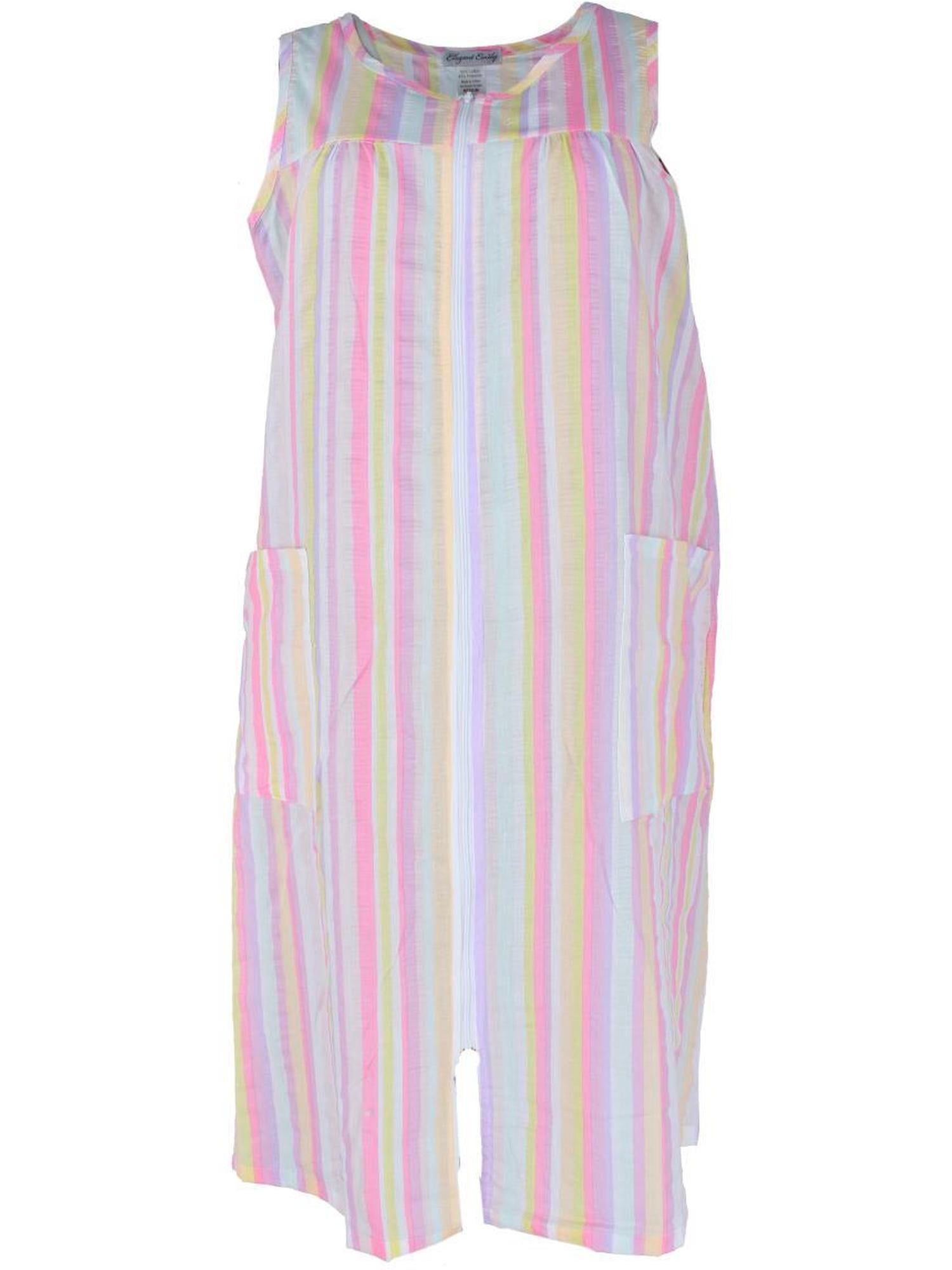 Elegant Emily Woven Striped Sleeveless Duster Gown (Women) - Walmart.com