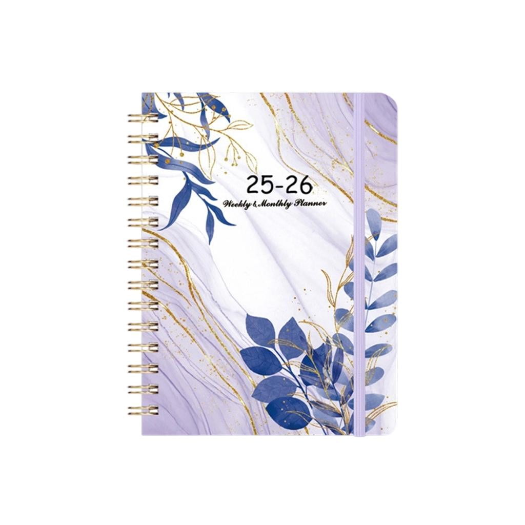 Elegant English Weekly Schedule Journal Spirals Binding Design For ...
