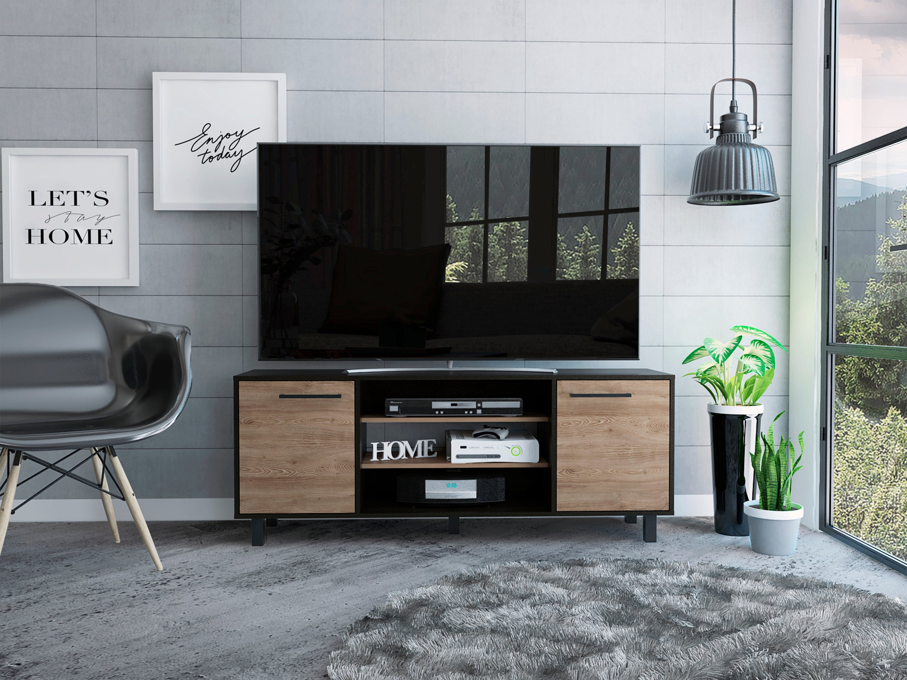 Elegant Espresso TV Console - Walmart.com