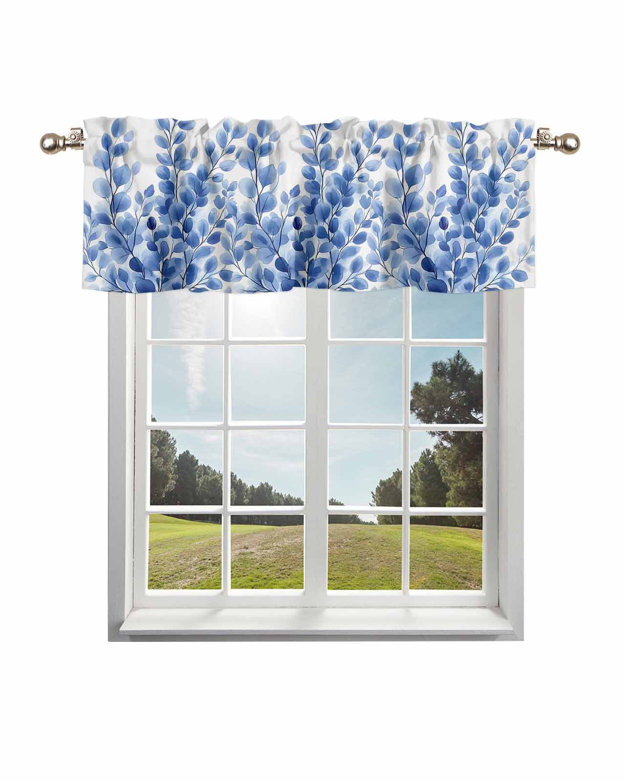 Elegant Eucalyptus Curtain Valance for Windows/Living Room/Kitchen ...