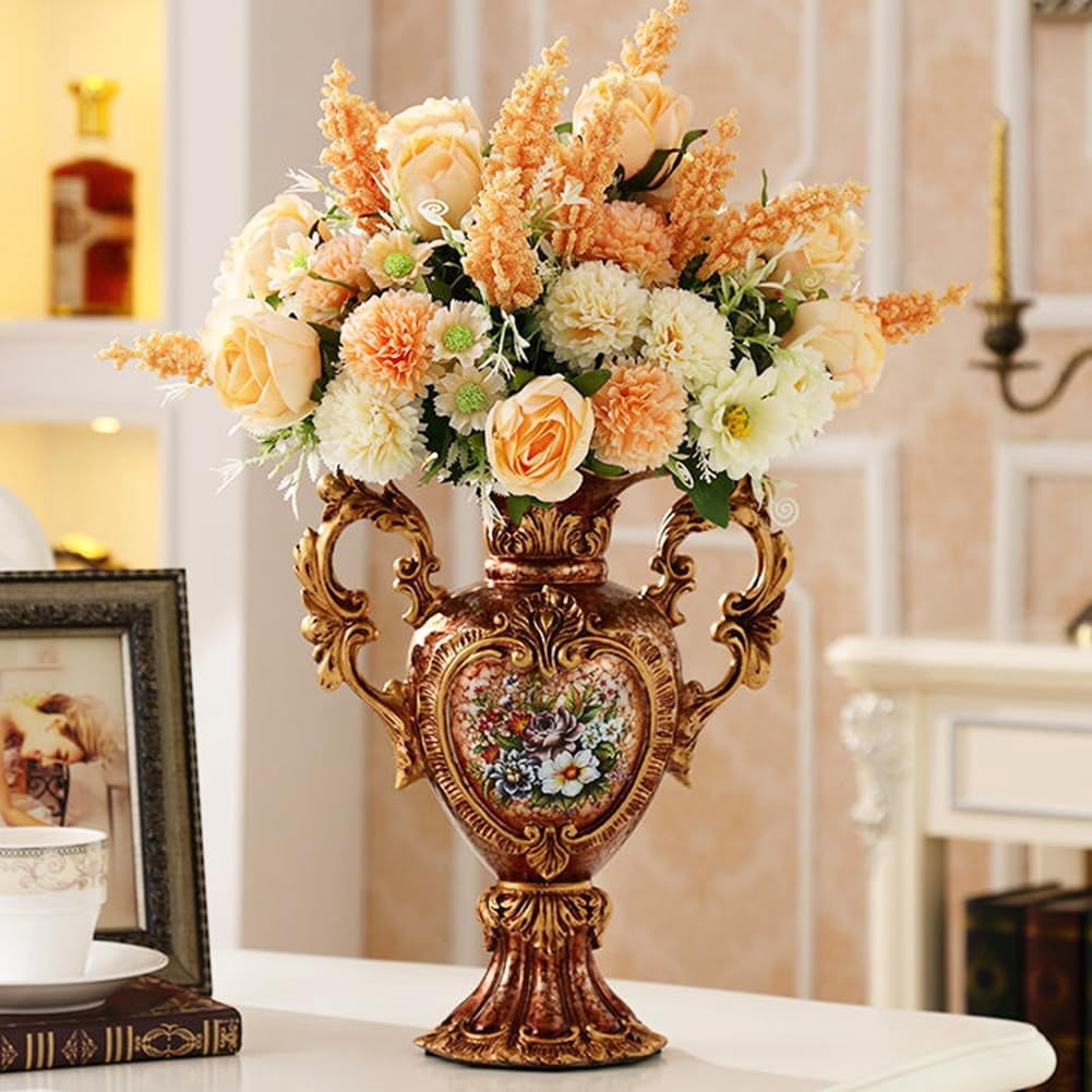 Elegant European Large Flower Vase for Home Decor Centerpieces Large ...
