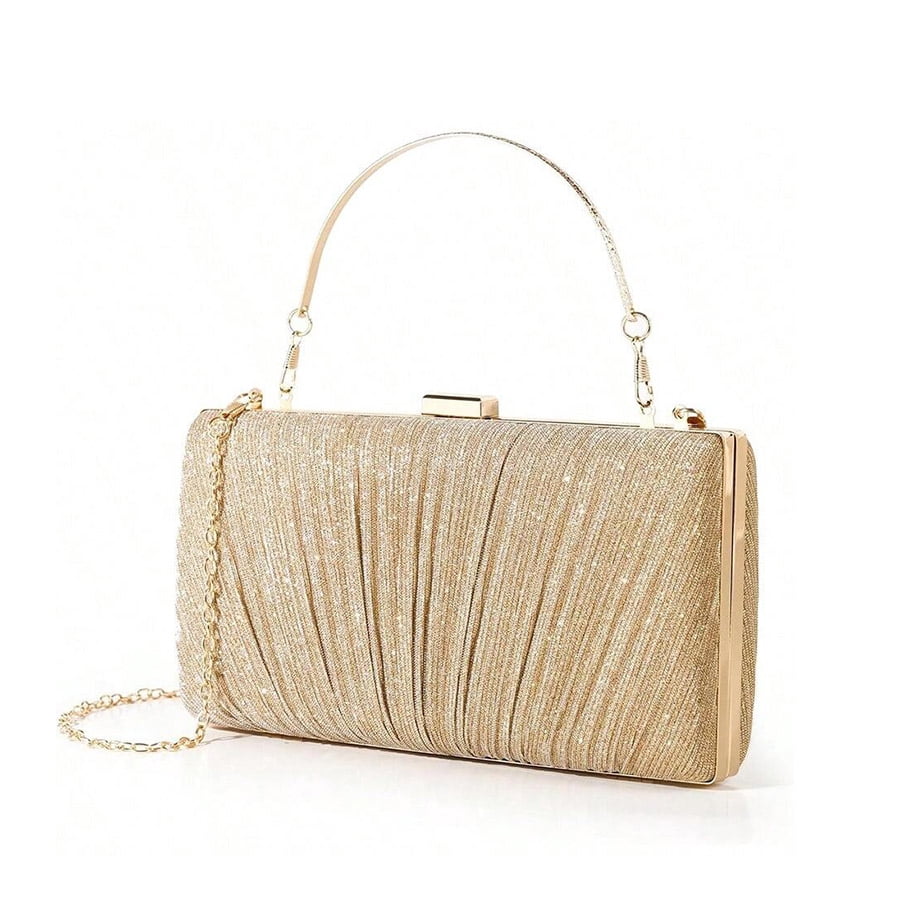 Elegant Evening Handbag with Chain Prom Glitter Party Clutch Purses ...