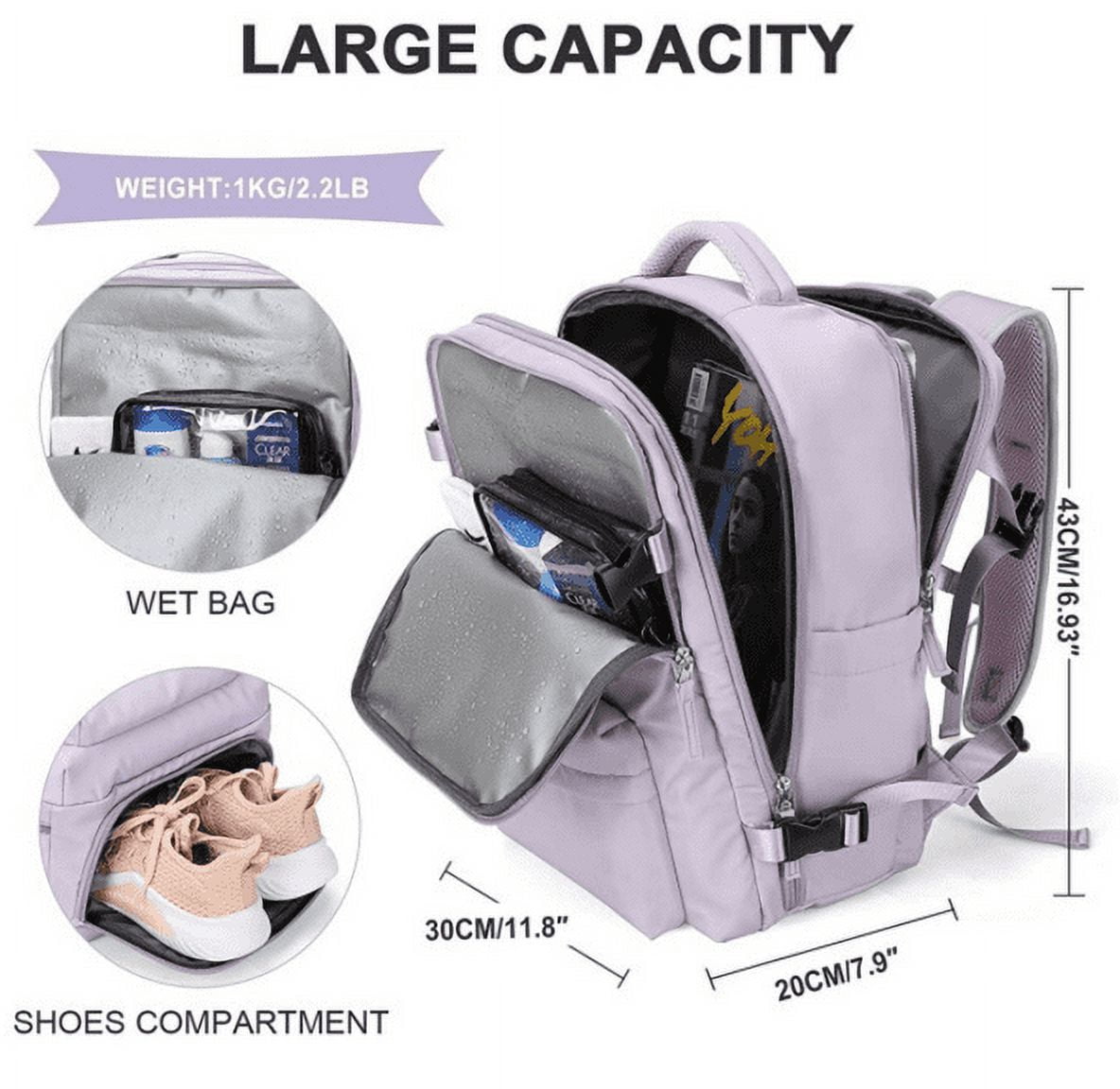 Elegant Explorer, Flight Approved Water Resistant Backpack With ...