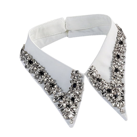 Elegant False Collar Accessory With Rhinestones Accents Fashion ...