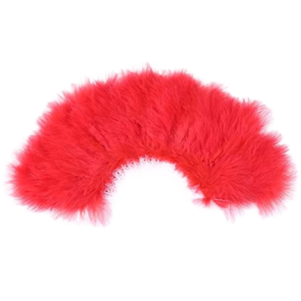 Elegant Feathered Fan Folding Design Hand Fan Perfect for Flapper ...