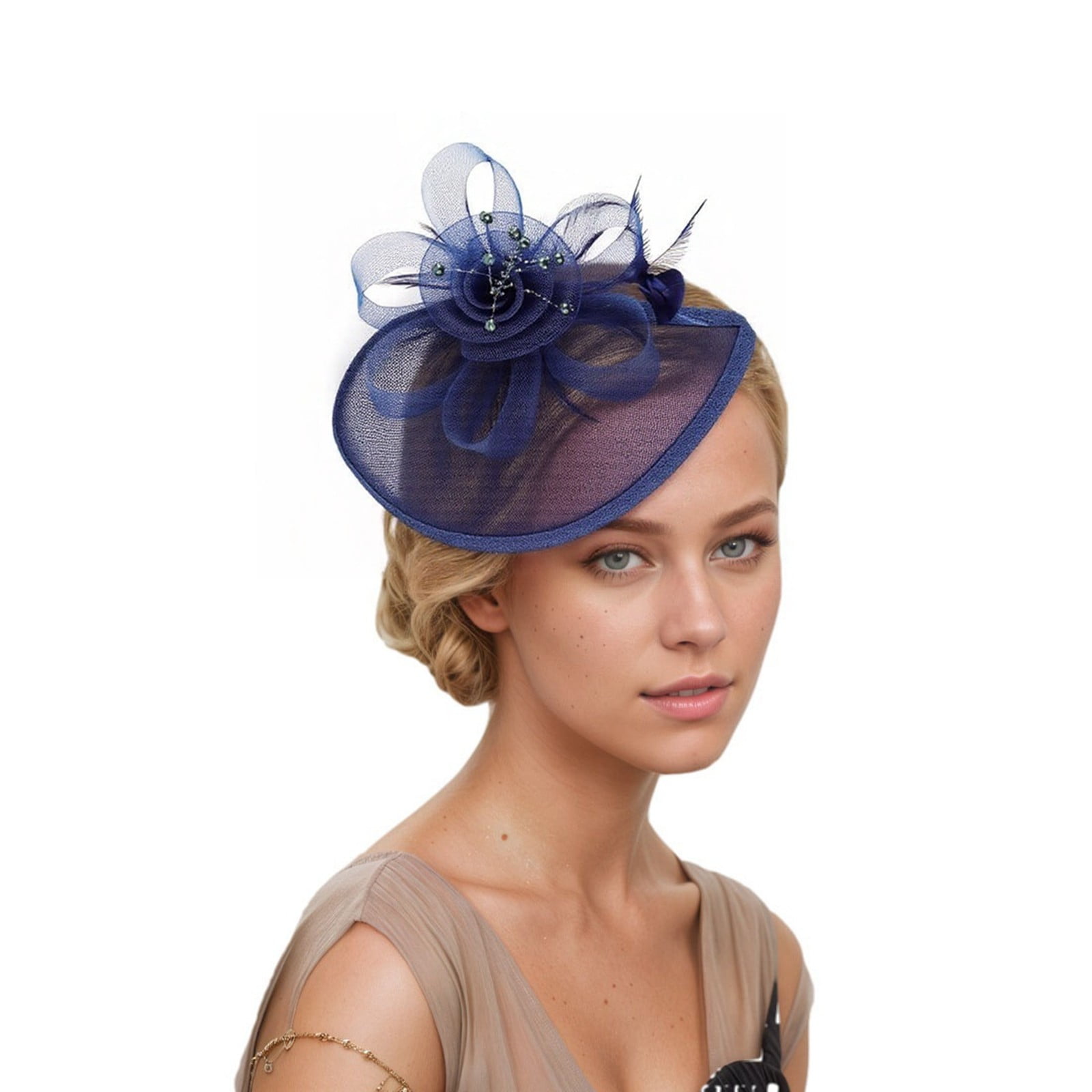 Elegant Feathered Headband For Parties Vintage Shaped Hat Accessory For ...