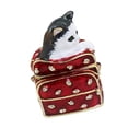 Elegant Feline Jewelry Holder With Enameled Finish Compact Size ...