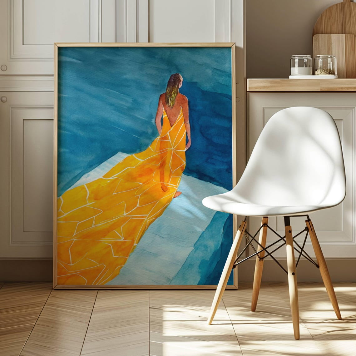 Elegant Feminine Abstract Art Artwork For Gallery Walls Modern ...