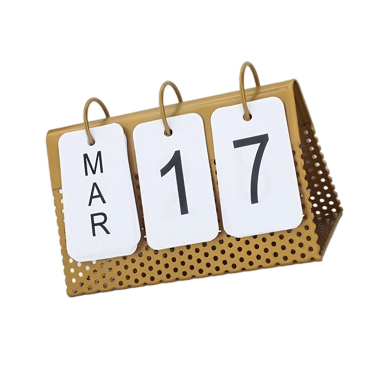 Elegant Flipping Calendar Tabletop Permanent Calendar with Day Month ...