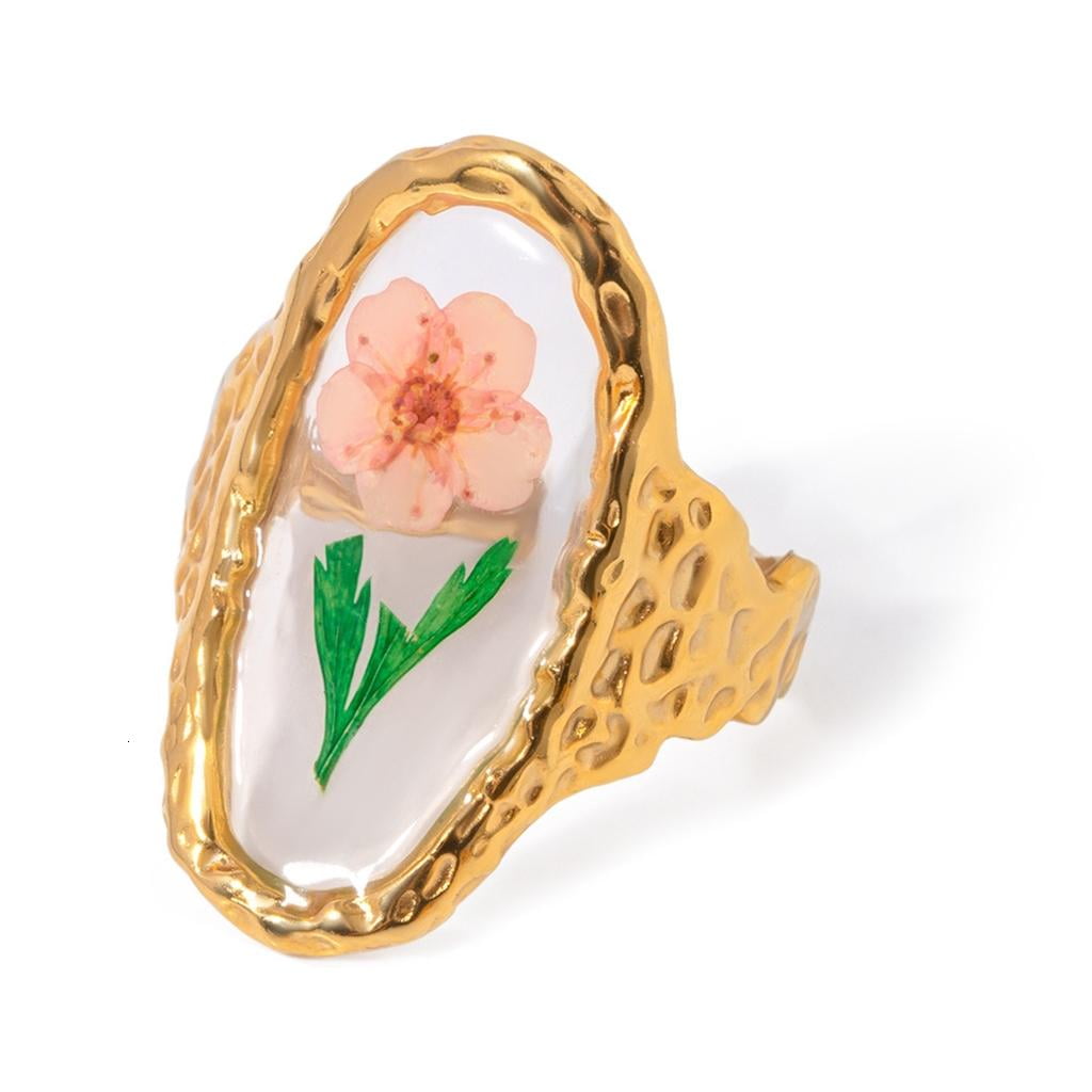 Elegant Floral Open Rings Jewelry Fashionable Flower Rings Accessory ...