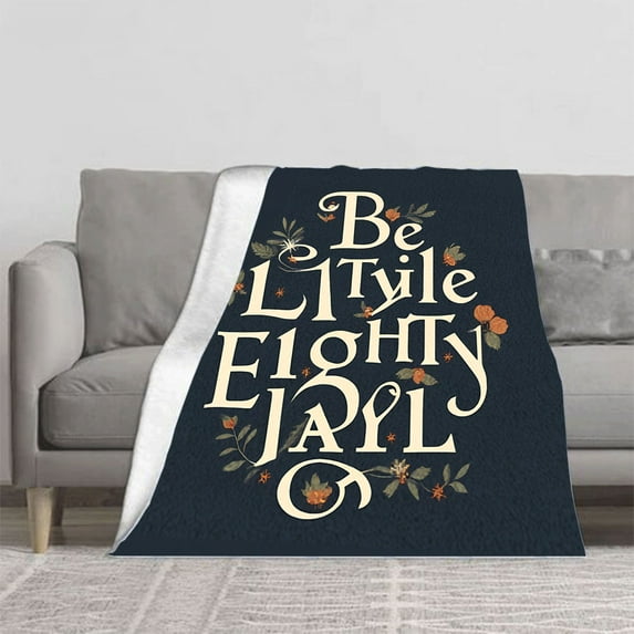 Elegant Floral Pattern Flannel Blanket - Soft Cozy Durable for Sofa ...