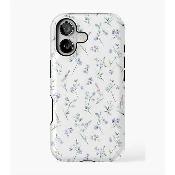 Elegant Floral Pattern with Lavender Background Protective Case for ...
