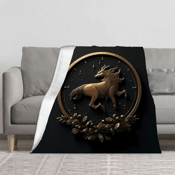 Elegant Floral Patterned Flannel Blanket - Soft Warm & Cozy for Sofa ...