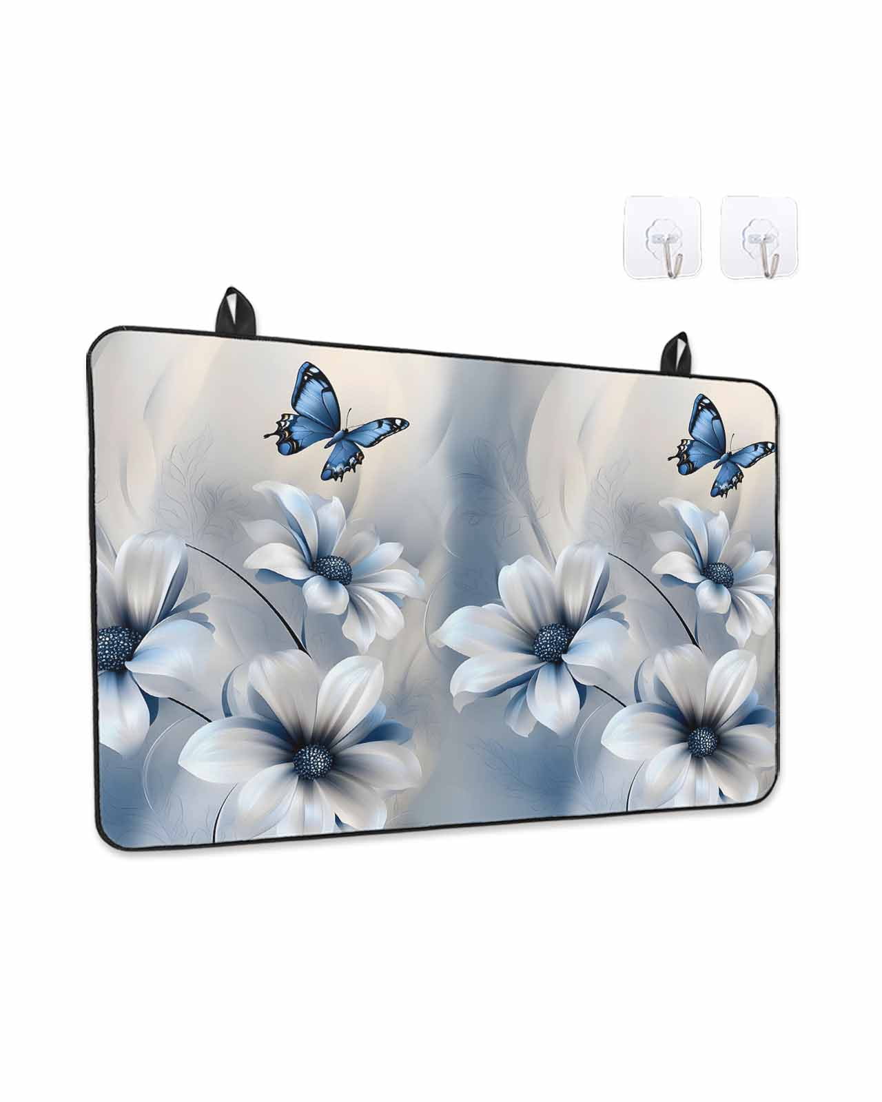 Elegant Floral Stove Top Covers for Electric Stove, Kitchen Glass ...