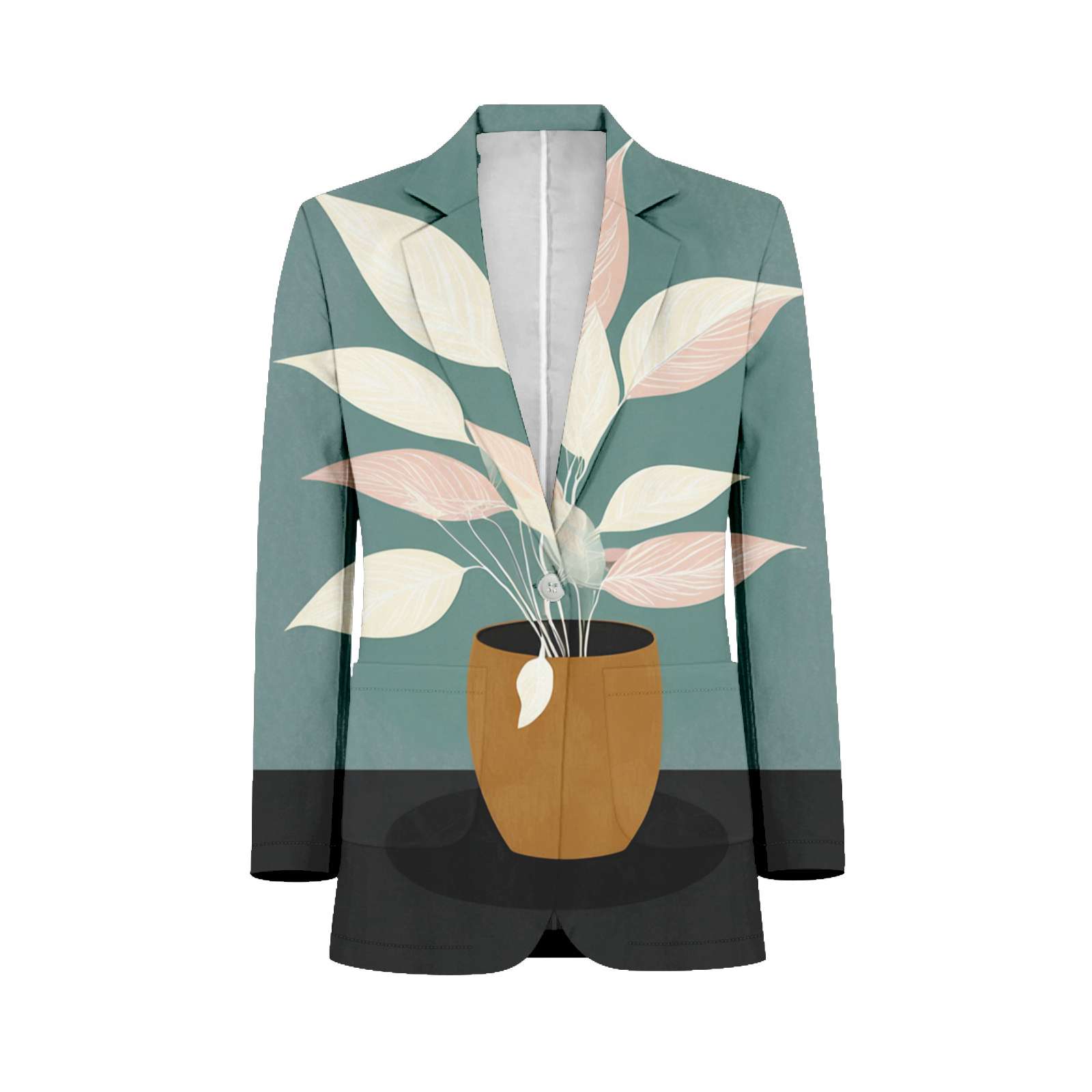 Elegant Floral Vase Art Mens Suits Shawl Collar Slim Fit Suit Mens ...