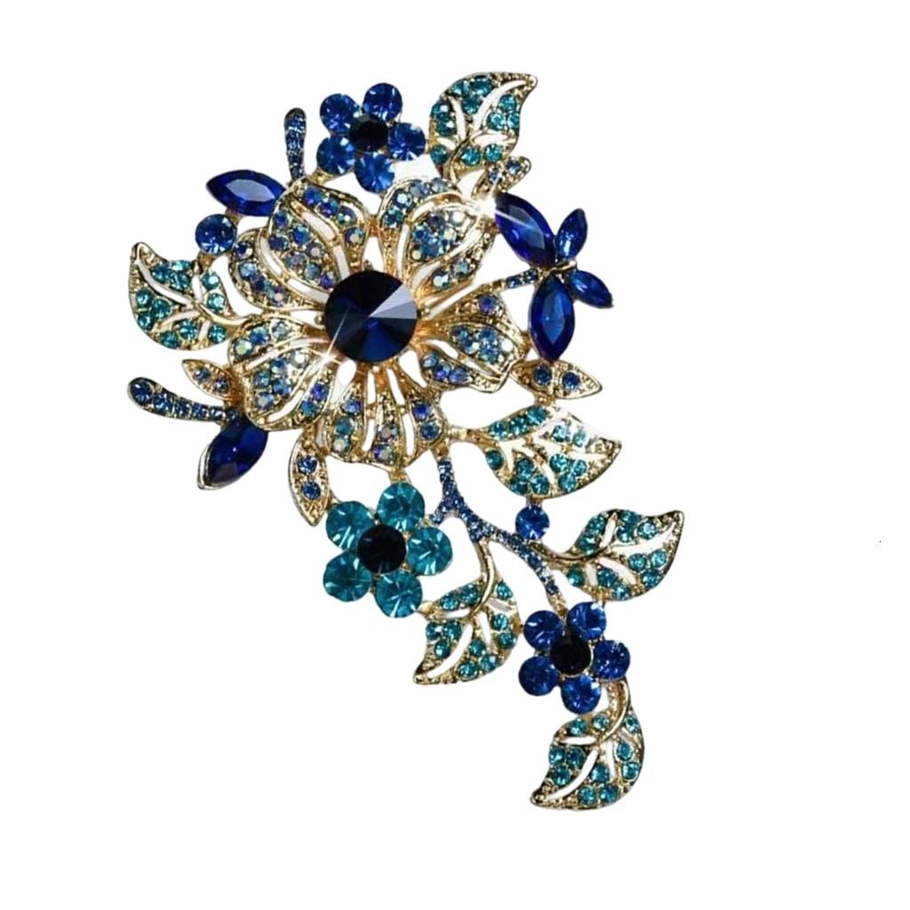 Elegant Flower Shaped Pin for Dresses Coats Jackets Sturdy Alloy ...
