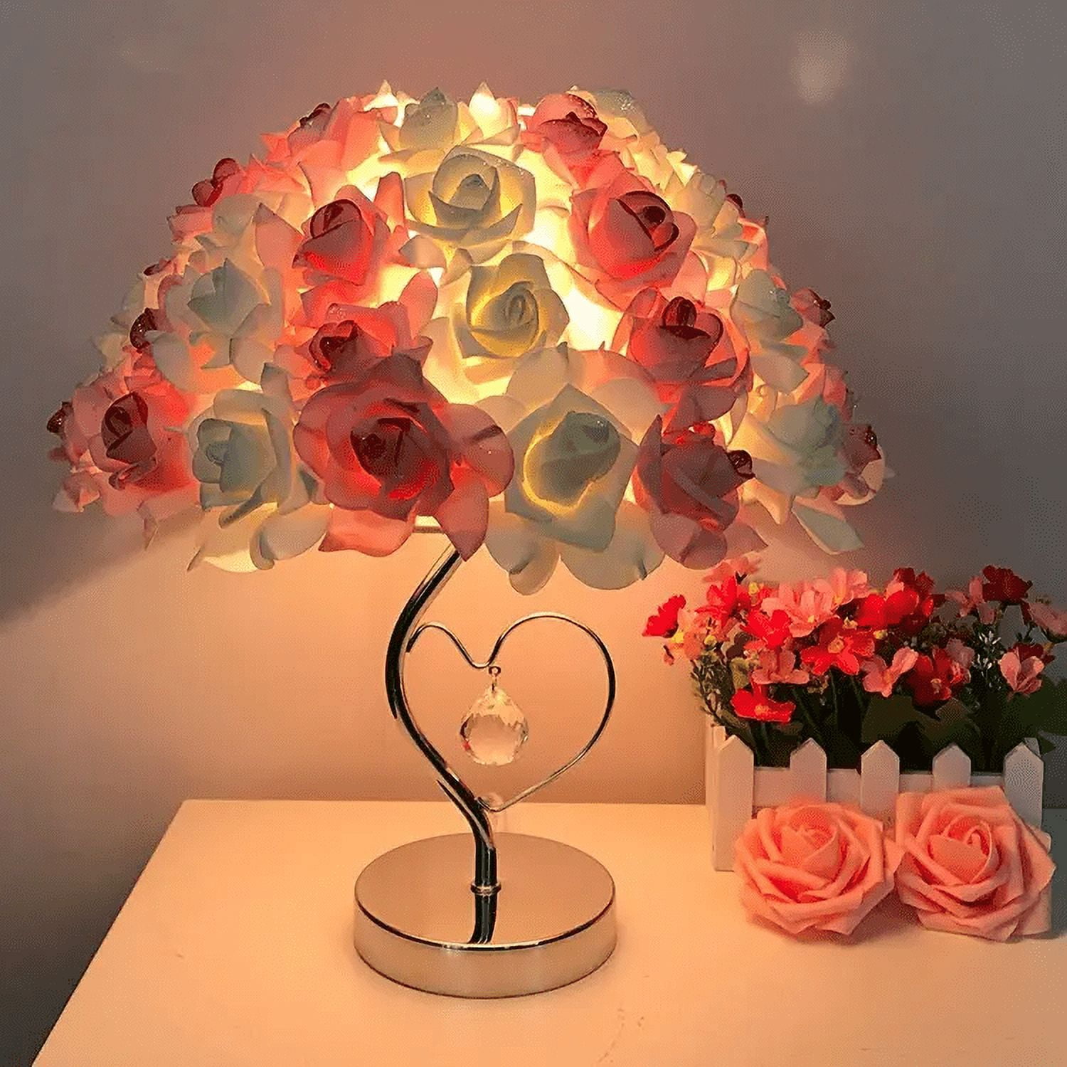 Elegant Flower Table Lamp for Bedroom Decor - Table Lamp, Night Lamp ...