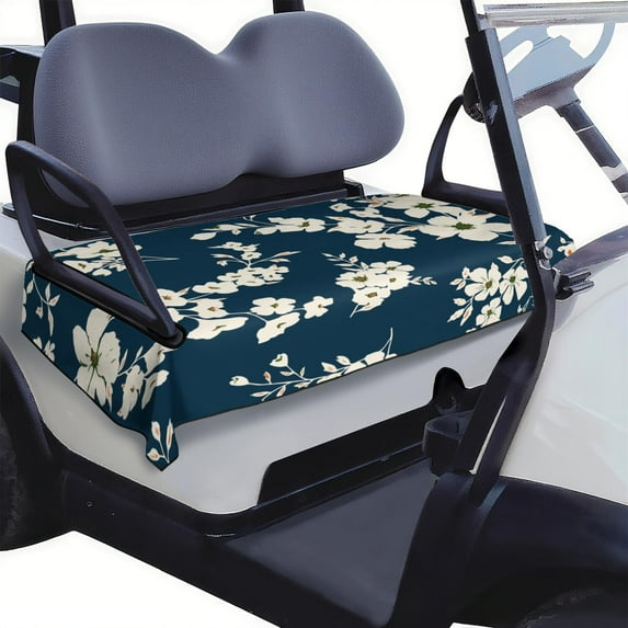 Elegant Flowers Print Golf Cart Seat Protector 51x31, Sophisticated ...