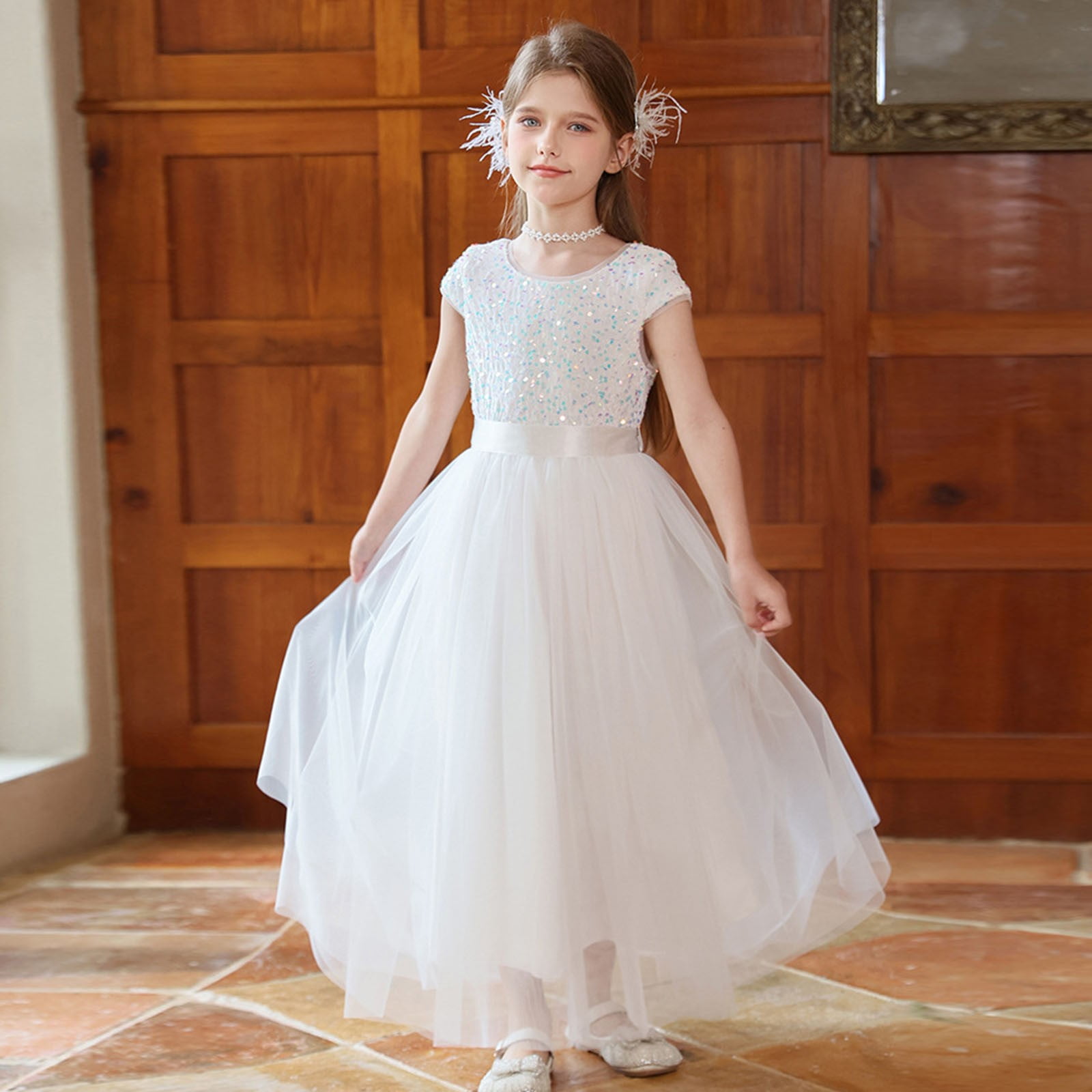 Elegant Formal Tutu Gown For Girls Recital Pageant Performance Dress ...
