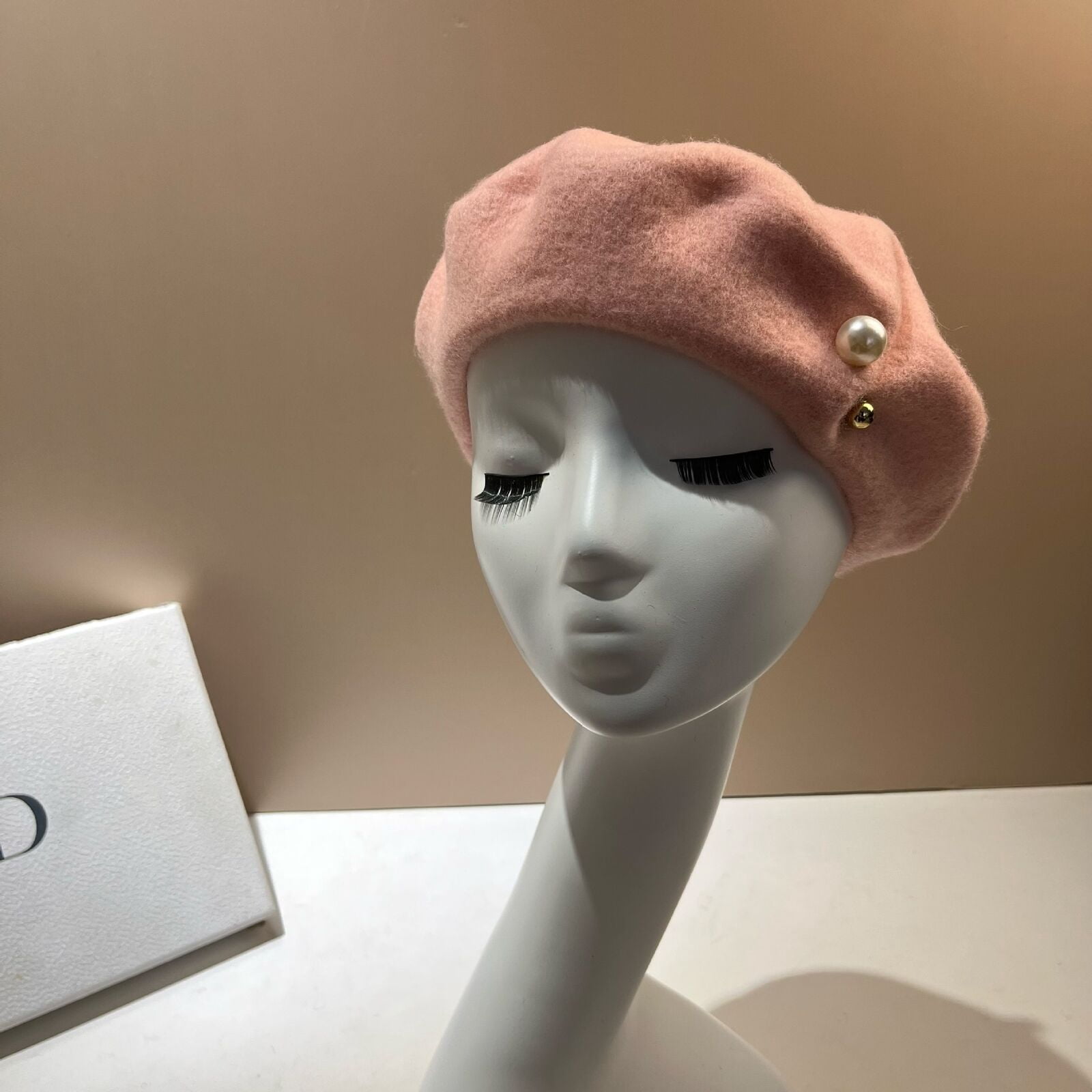 Elegant French Beret Pearl Church Wool Hat Women Artist Hat - Walmart.com