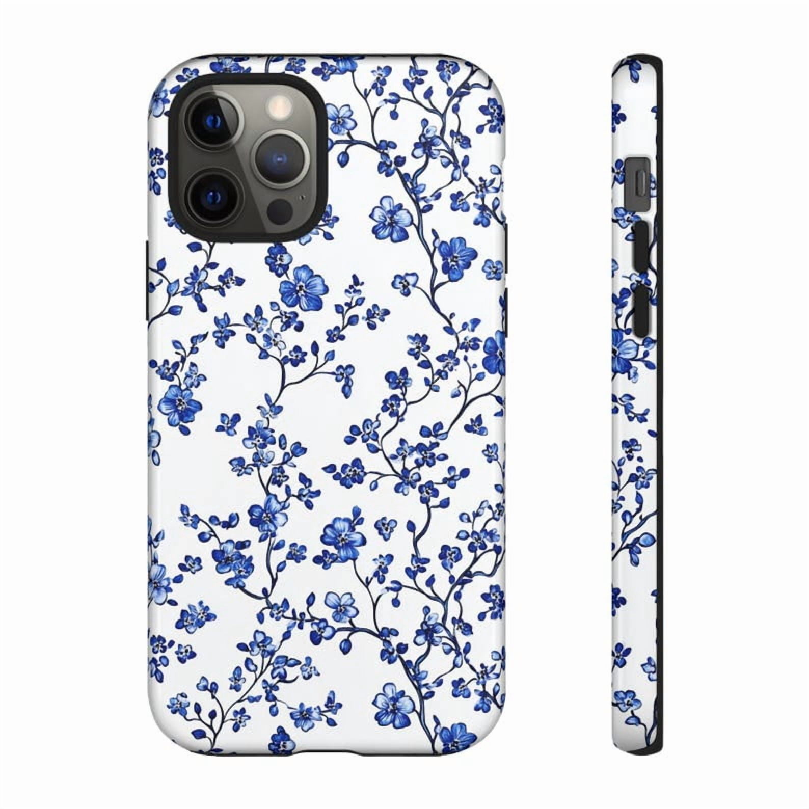 Elegant French Floral Toile de Jouy Heavy-Duty Protective Case for ...