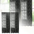 Elegant French Lace Window Panel Sheer Drapes with Rod Pocket for ...