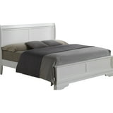 Elegant Full Bed | Bright White Color and Sturdy Build | Dimensions 44 ...