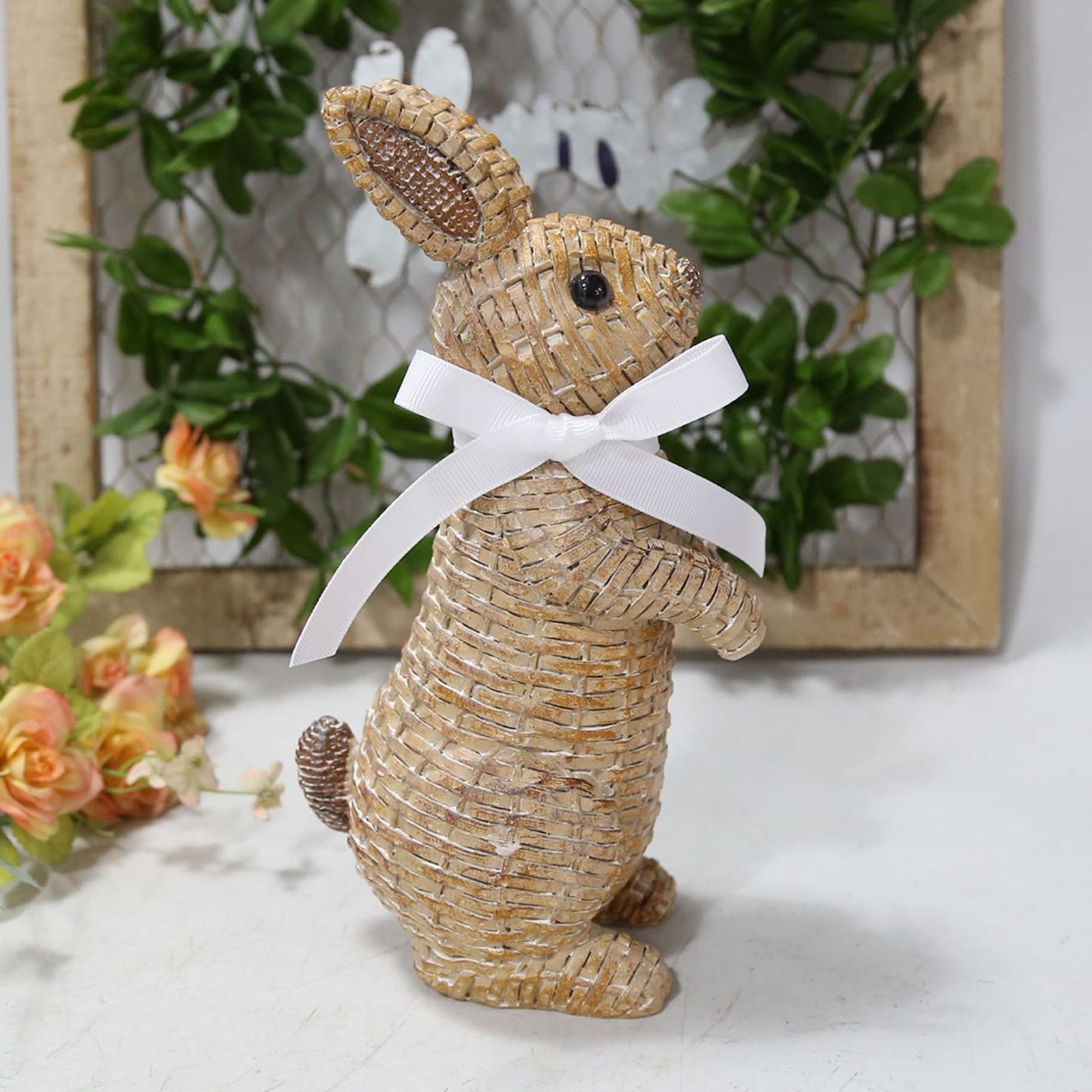 Elegant Funny Easter Rabbit Cute Charming Decor Crafts Sculpture ...