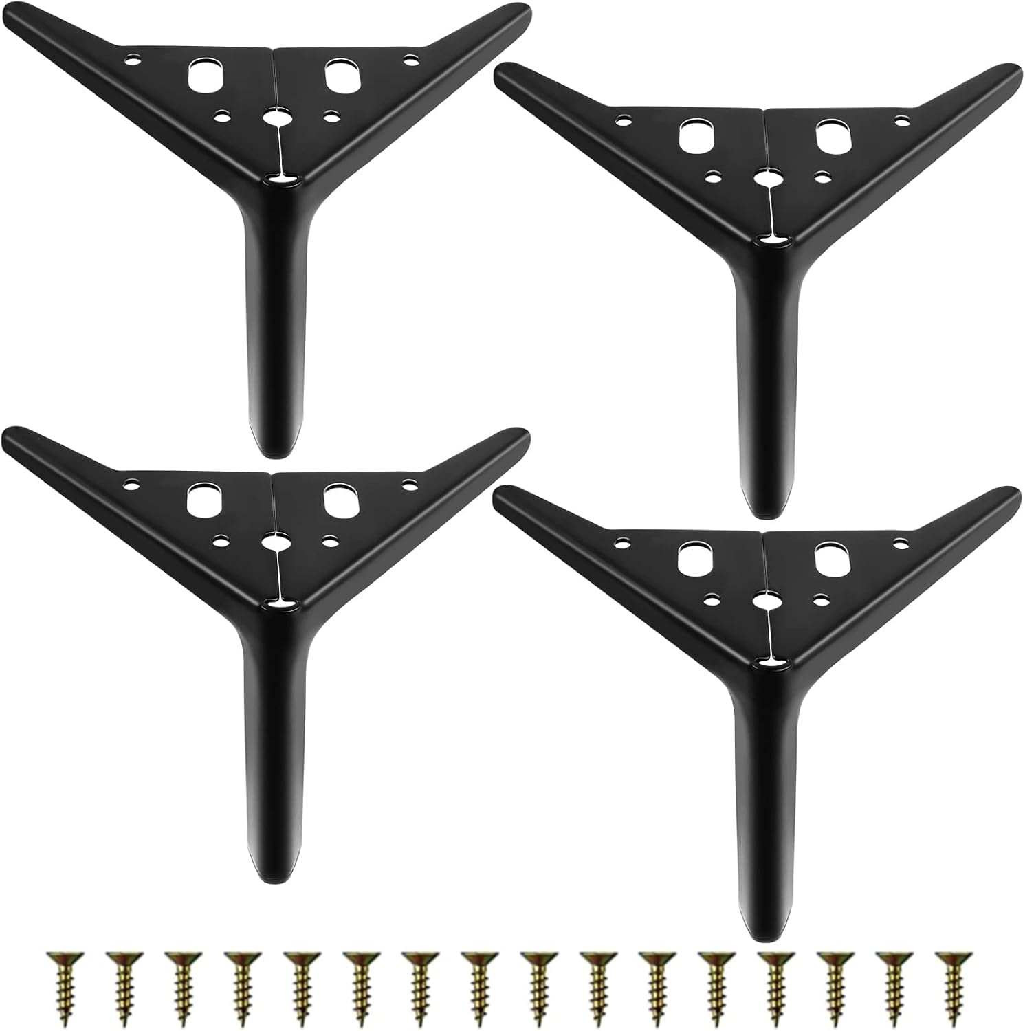 Artisanal Furniture Supports, 12CM Matte Black Legs For Desks, Sofas ...