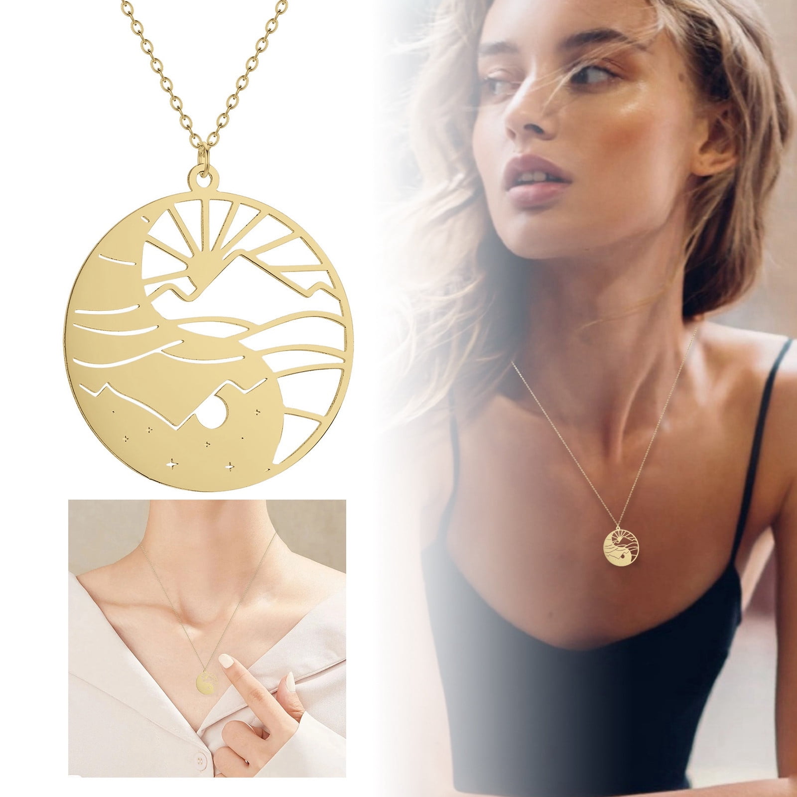 Elegant Geometric Pendant Necklace Specially Designed For Fashionable ...