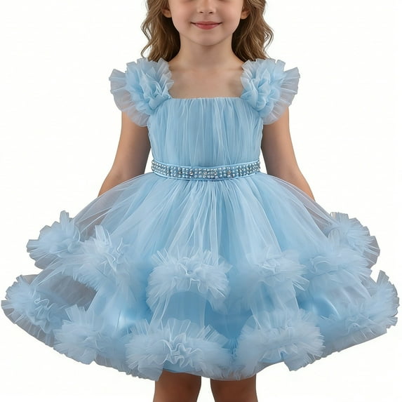 Elegant Girls Formal Party Tutu Gown For Birthday Recital And Girls ...