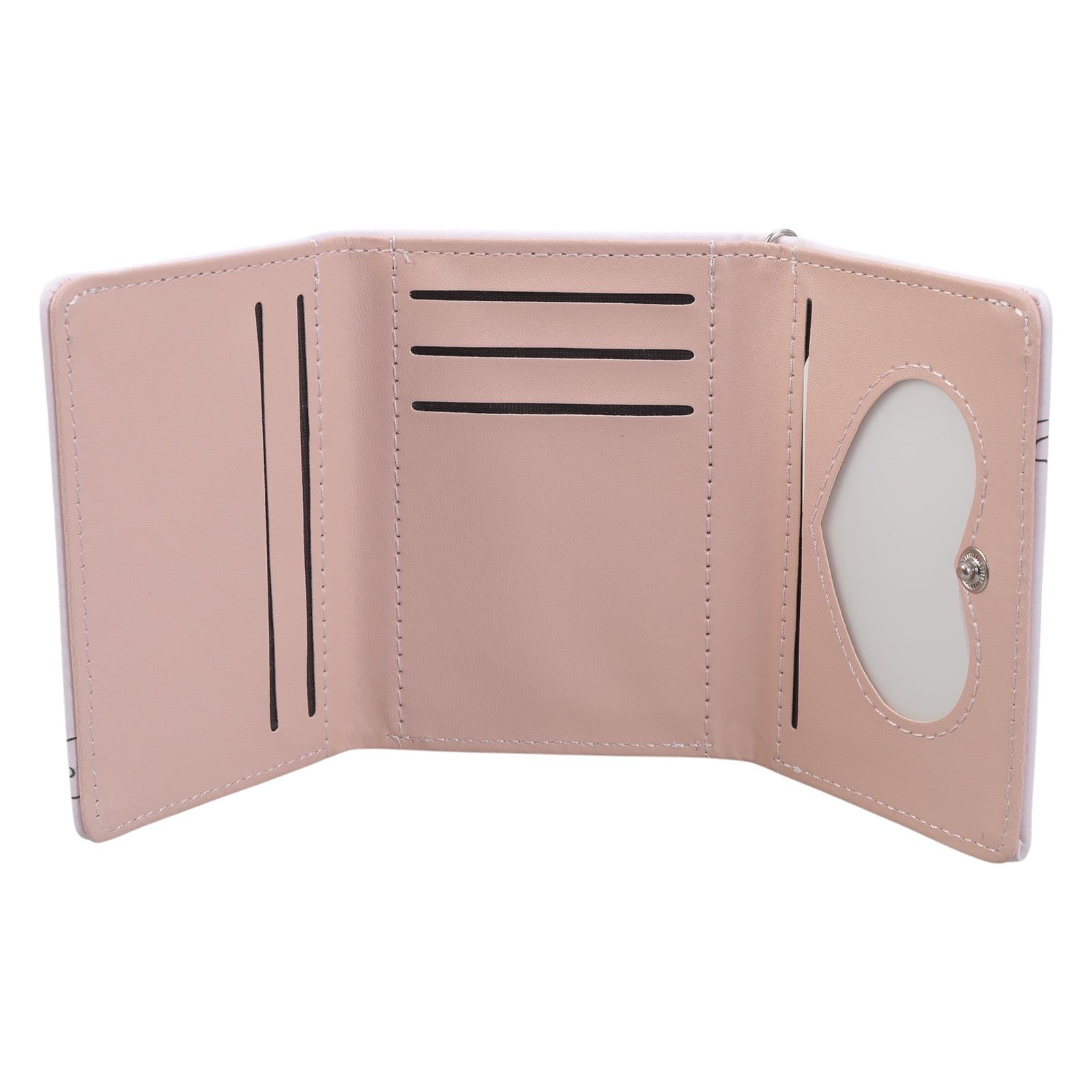 Elegant Girls' Wallet with Bows and Rabbits Print Detail Compact ...