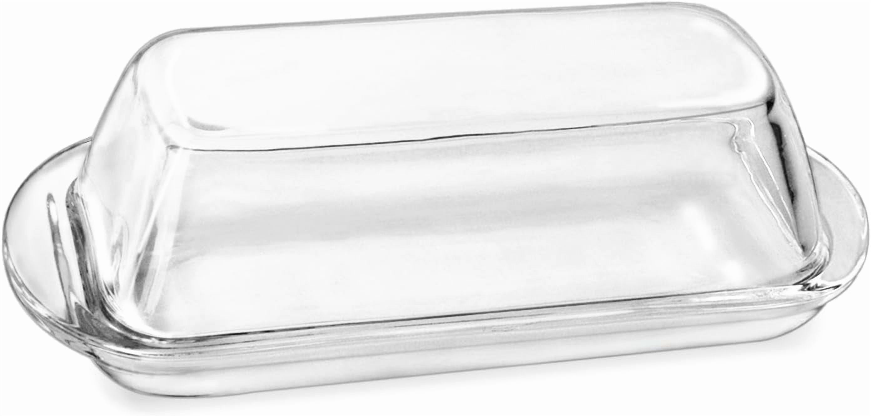 Elegant Glass Butter dish with Lid, Dust-proof and Freshness-preserving ...