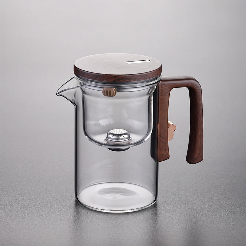 Elegant Glass Tea Brewing Pot Magnetic Absorption Tea Making Tool Home ...