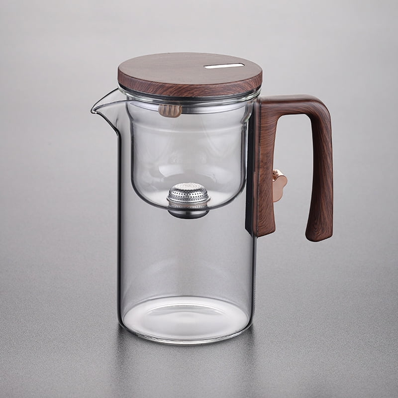 Elegant Glass Tea Brewing Pot Magnetic Absorption Tea Making Tool Home ...
