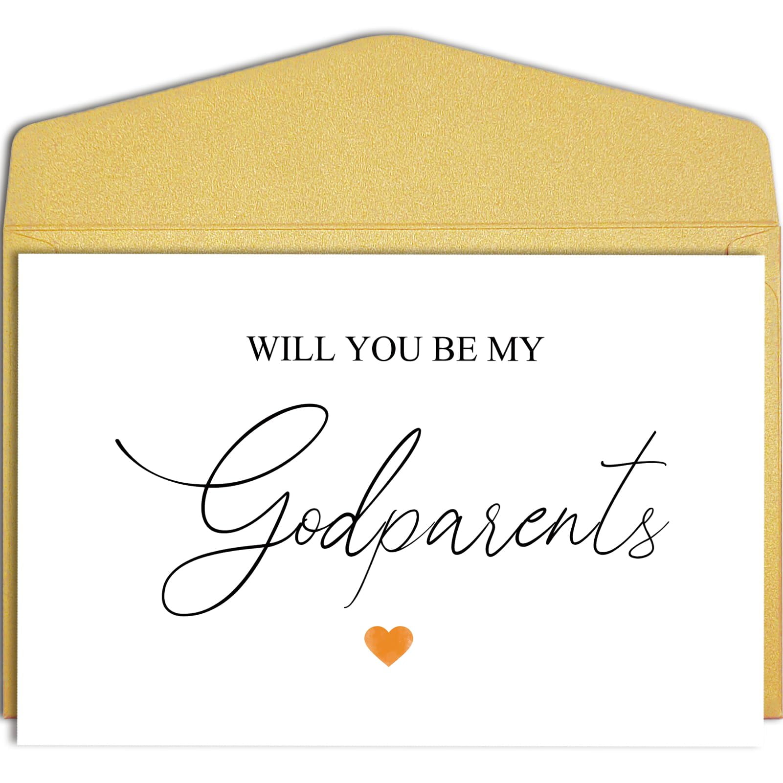 Elegant Godparent Invitation Card, Heartfelt Request for Godmother ...