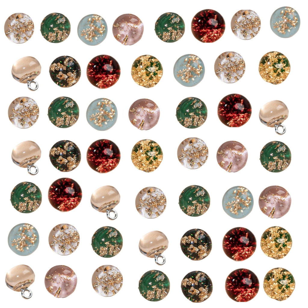 Elegant Gold Foil Button 50PCS for Traditional Cheongsam and Shirt ...
