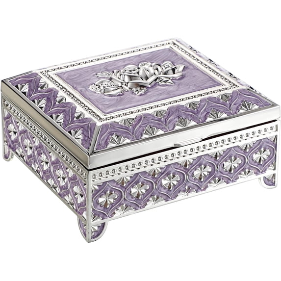 Elegant Gold Metal Jewelry Organizer with Soft Velvet Interior ...