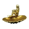 Elegant Gold Shell Holder for Vanity Display Multifunctional Resin ...