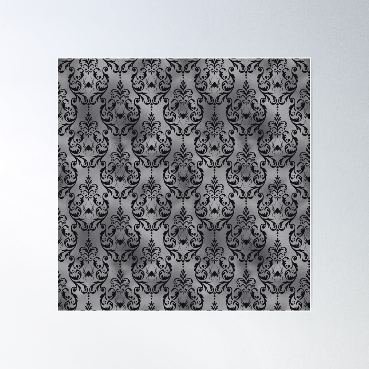 Elegant Goth Spiders // Spider Web Poster Wall Art, Modern Wall Decor ...