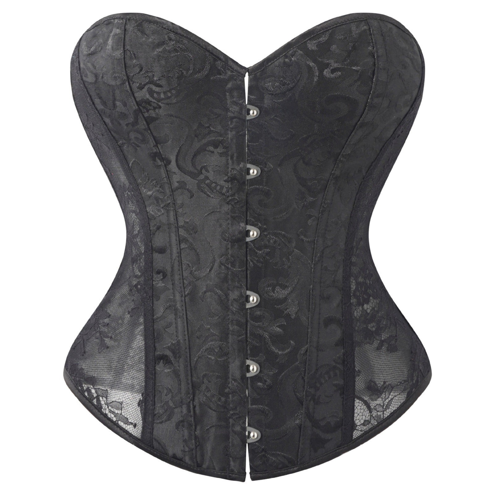 Elegant Gothic Corset Dress for Women Adjustable Lace Up Bodice Daily ...