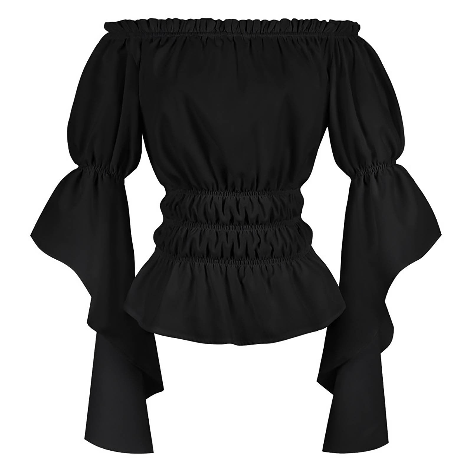 Elegant Gothic Dress with Lace Ruffled Off Shoulder Design for Evening ...