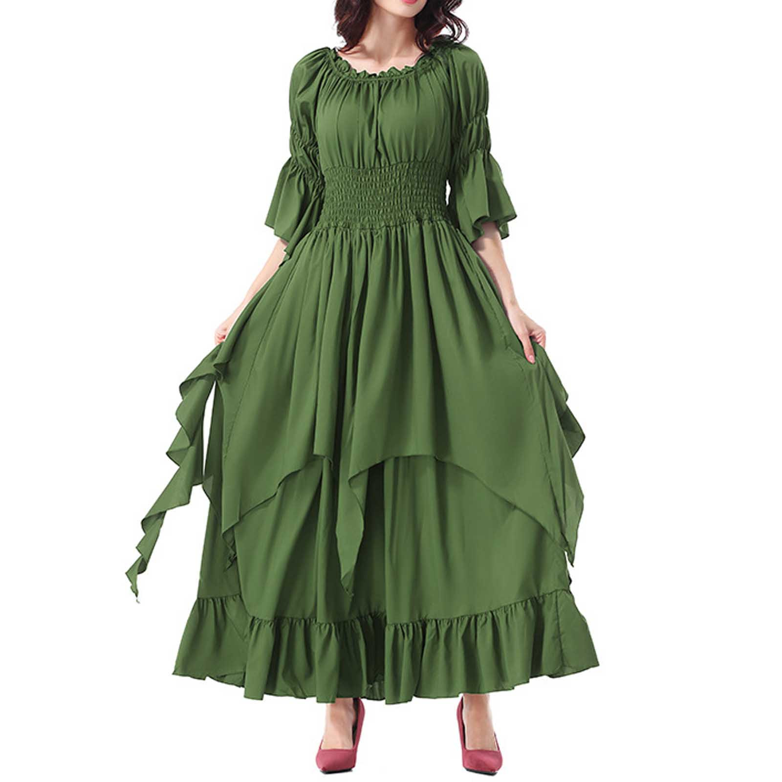 Elegant Gothic Lace Halloween Gown Dress for Women Fancy Dress Party ...