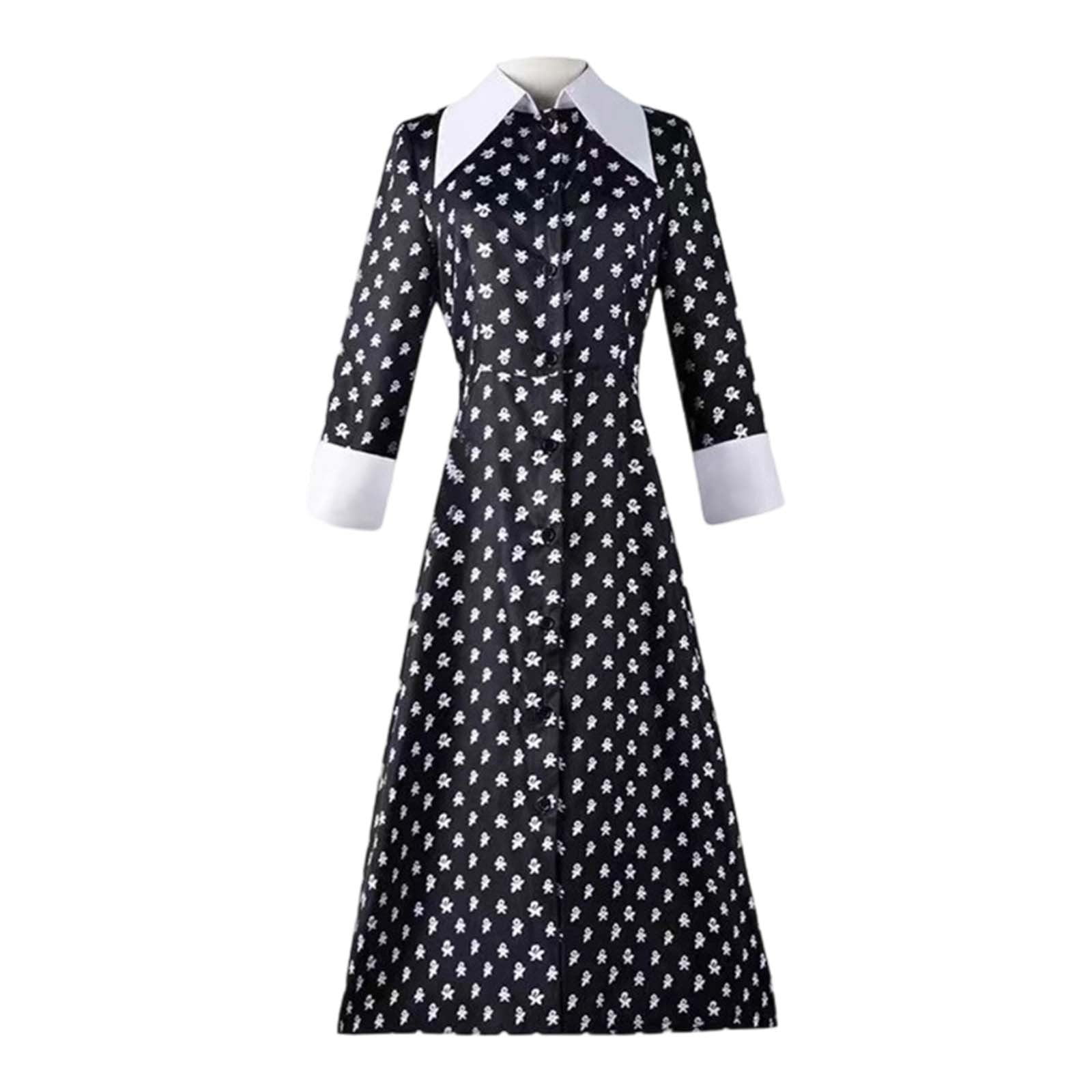 Elegant Gothic Lolita Wednesday Addams Dress Style Party Formal Gown ...
