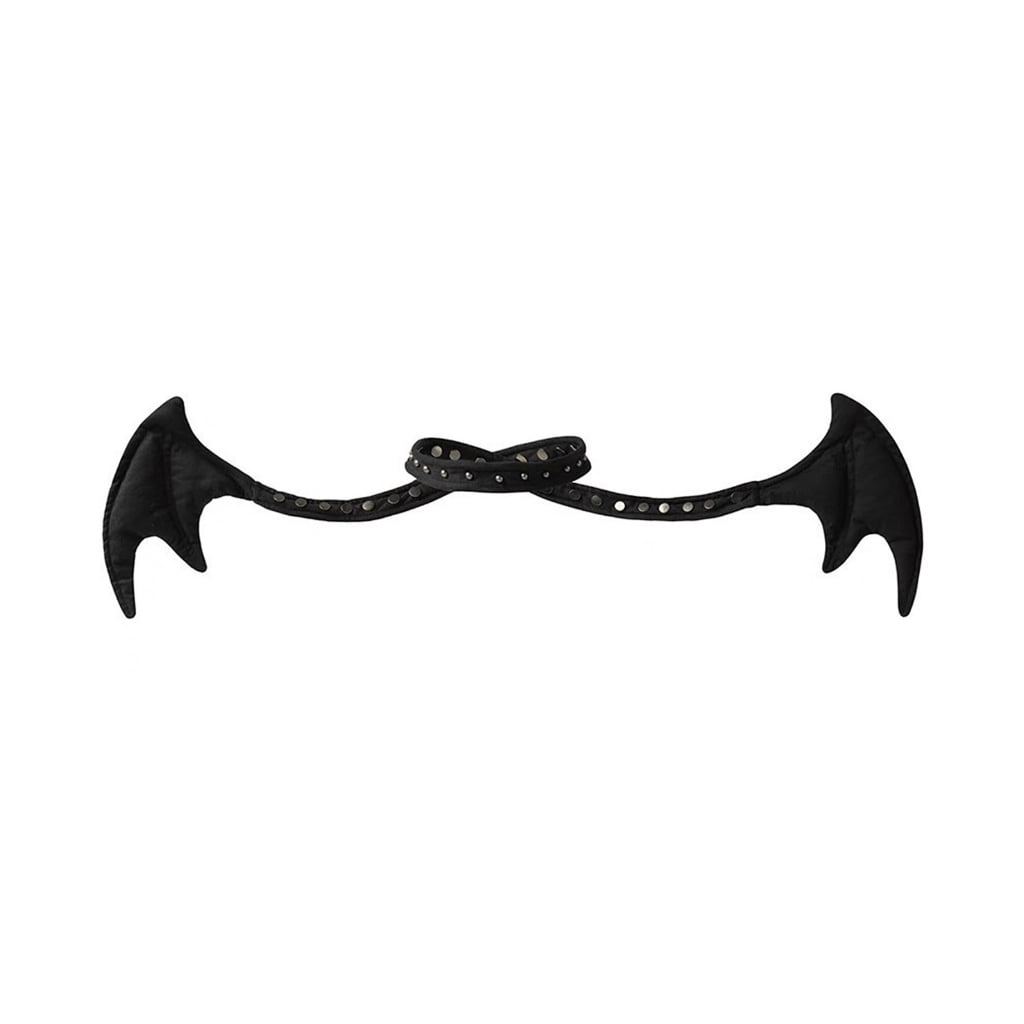 Elegant Gothic Styles Bat Wing Necklace Intricate Black Wing Long Neck ...