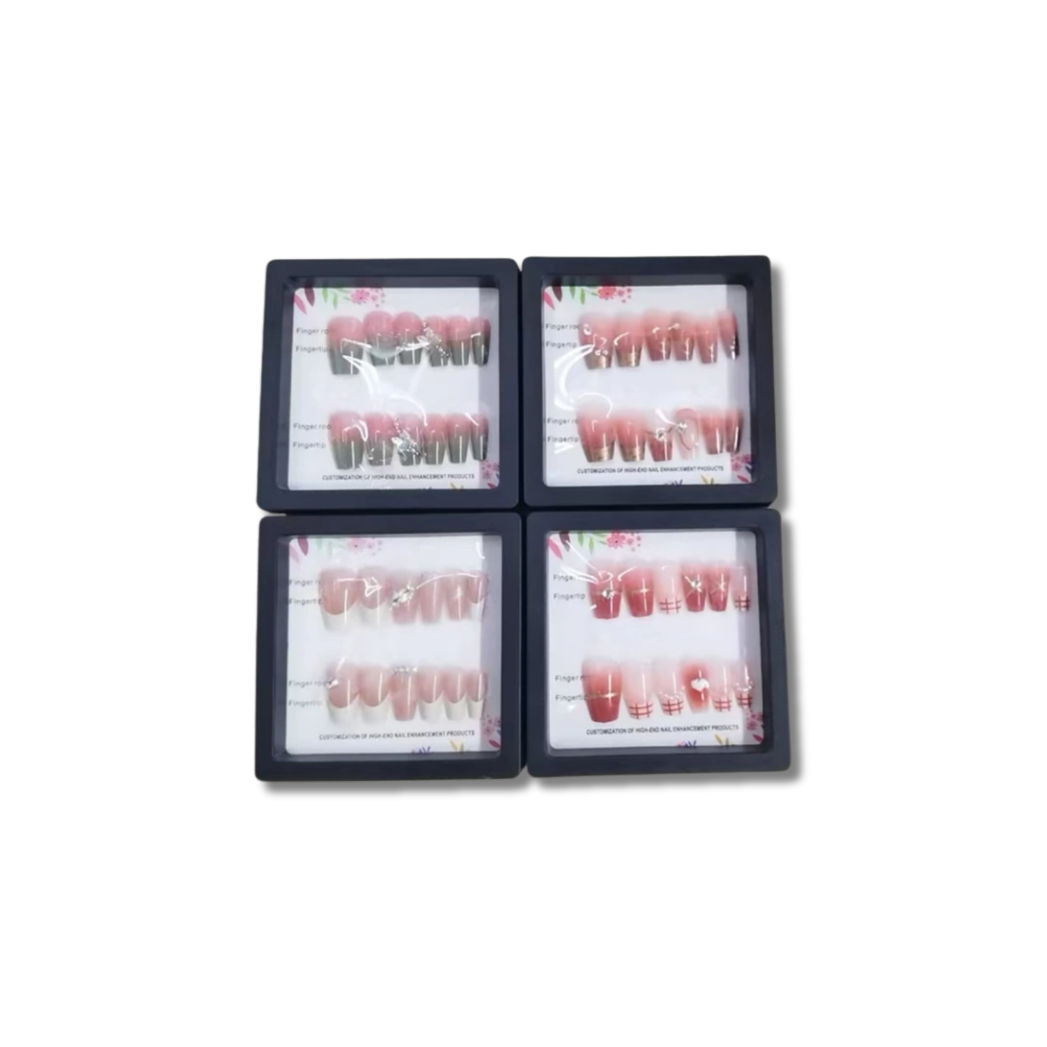 Elegant Gradient Pink Wearable Nail Patch Set – 4 Boxes of Chic Press ...