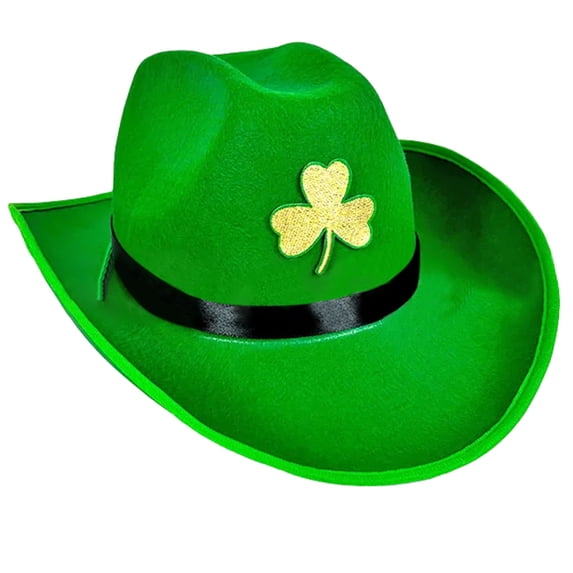 Elegant Green Homburg Leprechaun Styling Hat with Unique Glittering ...